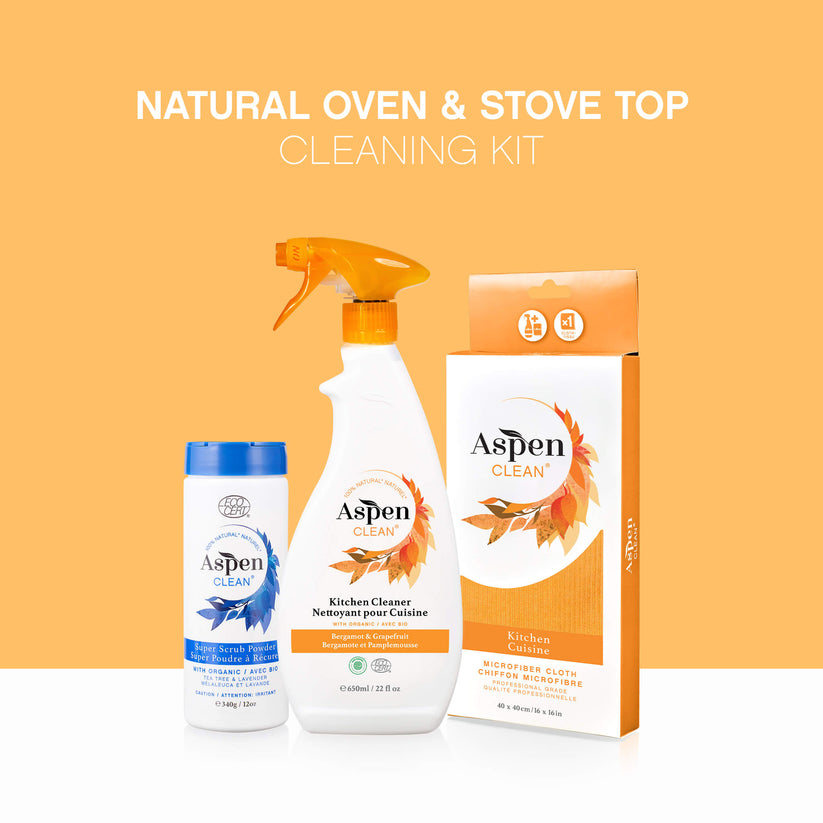 Natural Oven Cleaner Kit: Stove Top Cleaner - AspenClean