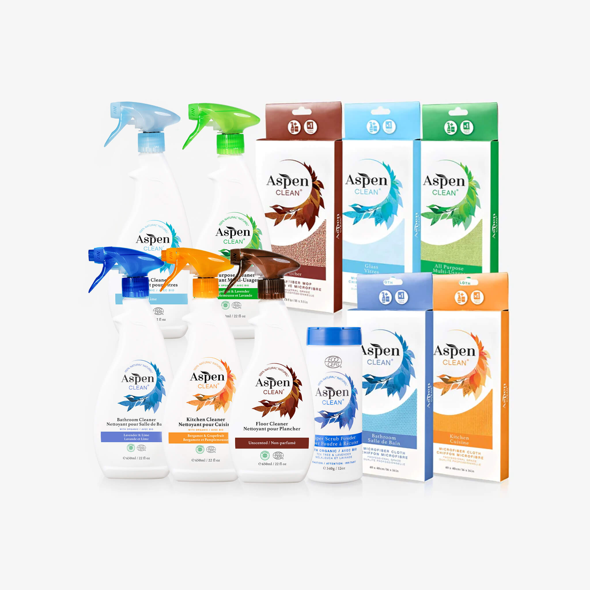 Whole House Cleaning Kit: Green & Natural - AspenClean