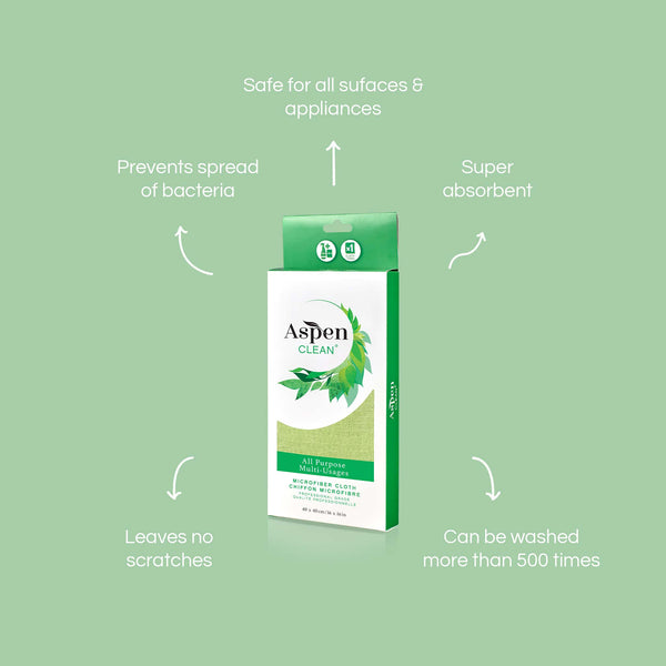Green Cleaning Cloths: Eco-Friendly Microfiber - AspenClean