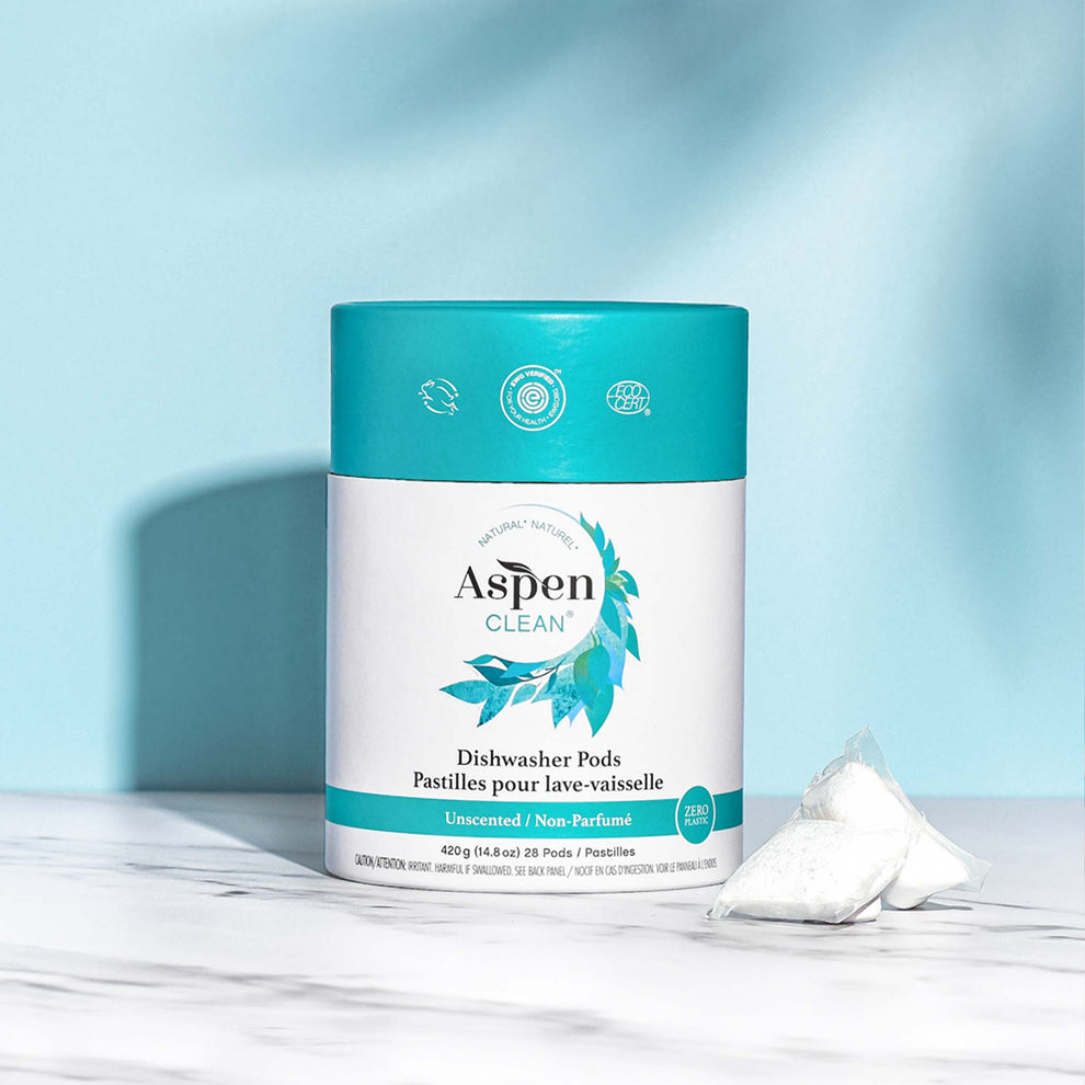 Dishwasher Pods: Unscented Natural Eco friendly - AspenClean